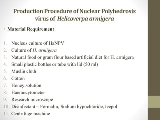 Mass producation HaNPV & EPN | PPTX