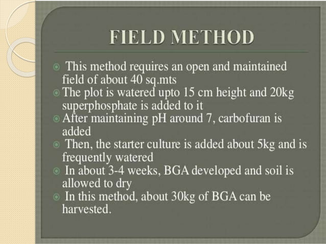 Mass Production of Blue Green Algae, Azolla and Its Application in ...