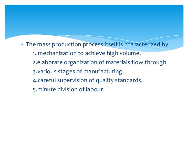 Mass production definition - hromux