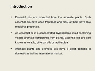 Mass propagation of aromatic plant | PPT