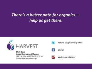 Organic Feedstock & Products: A Developer's Perspective | PPTX