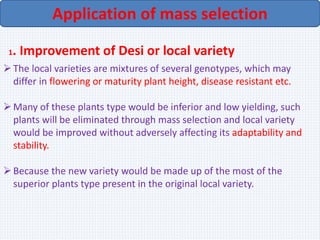 Mass selection lp | PPTX