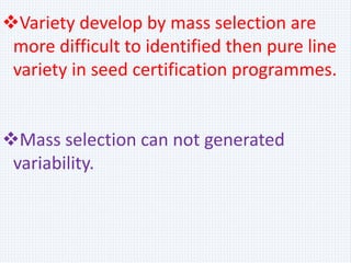 Mass selection lp | PPTX