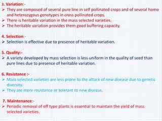Mass selection lp | PPTX