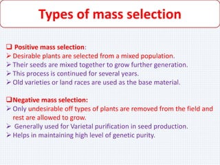 Mass selection lp | PPTX