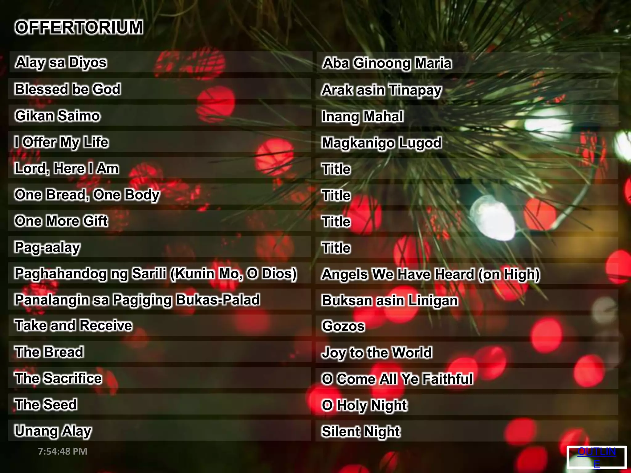 Mass Sequence PowerPoint - English for Advent | PPTX
