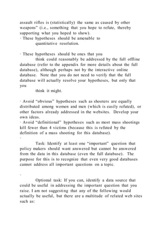 Mass shootings – a short researchBackgroundA subset of nationa | PDF