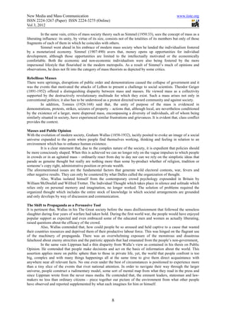 Mass society, mass culture and mass communication steps towards ...