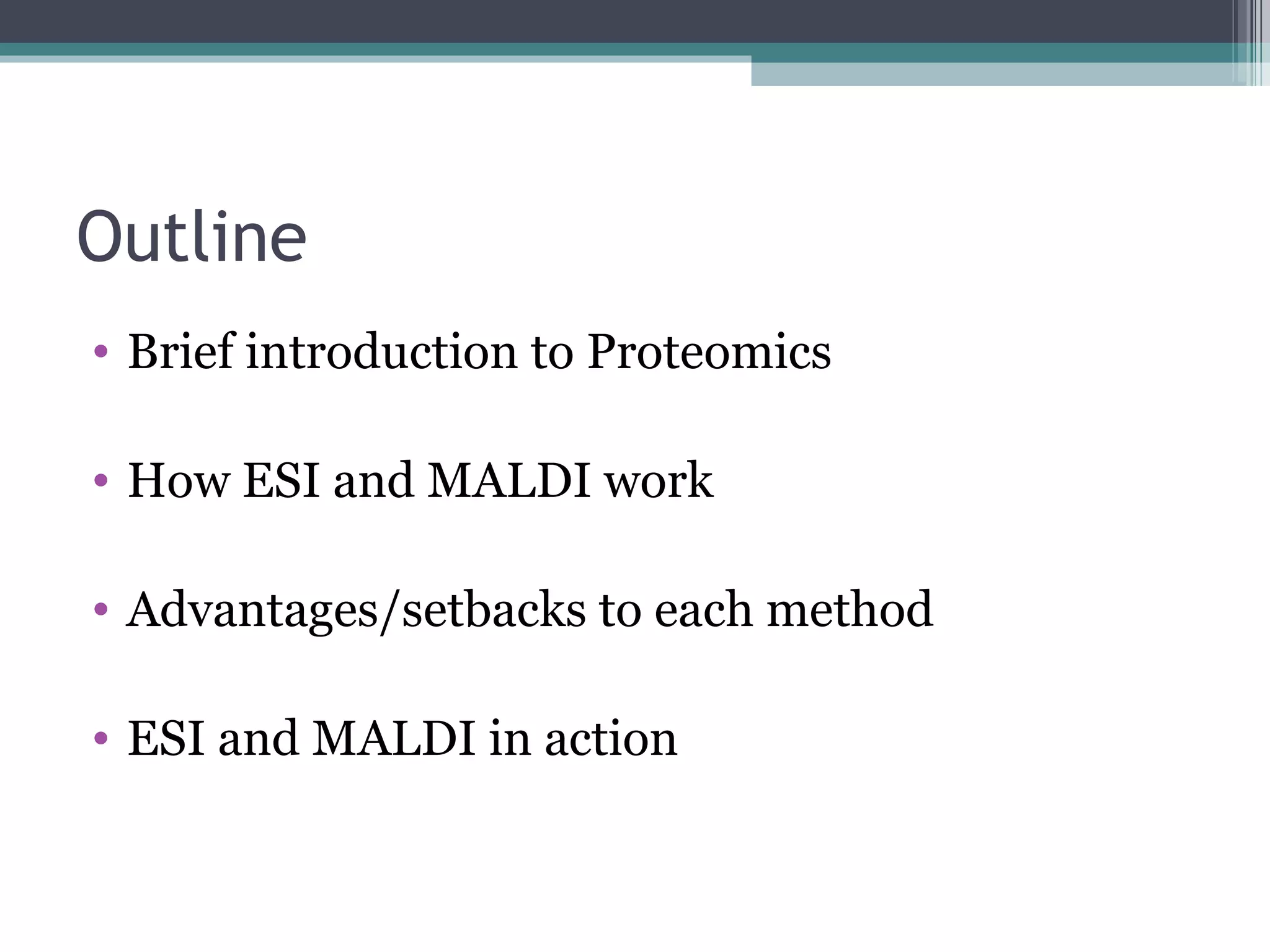 Mass spec of proteins | PPT | Chemistry | Science