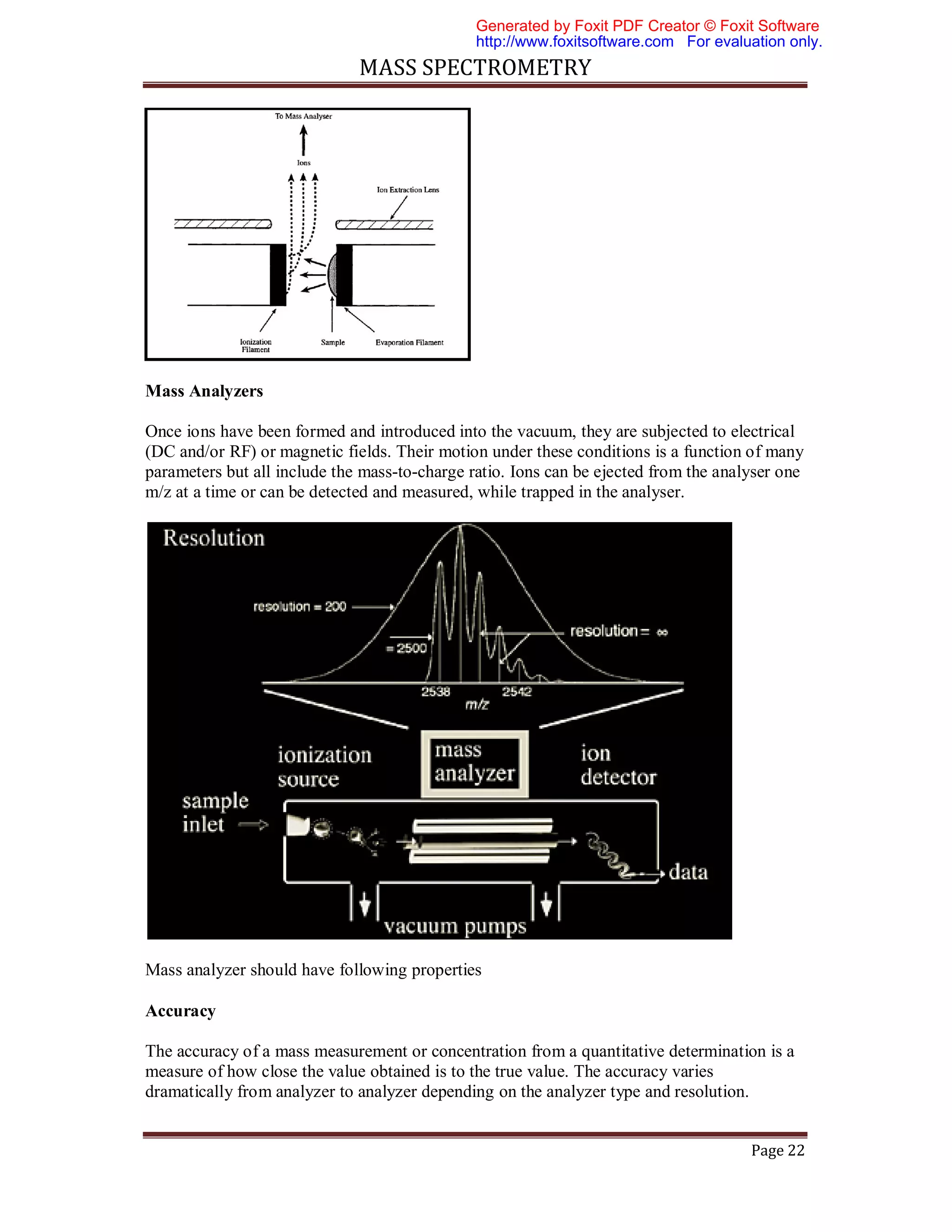 Mass spectrometry | PDF