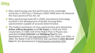 Mass spectrometry | PPTX