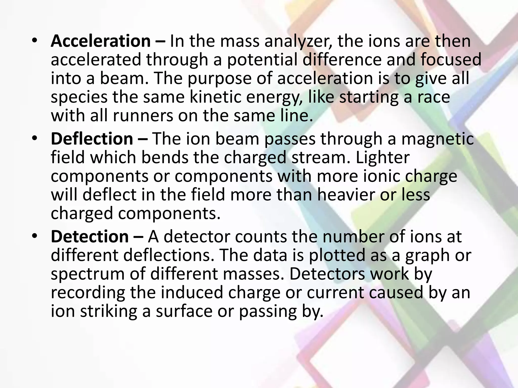 Mass spectrometry and ionization techniques | PPTX