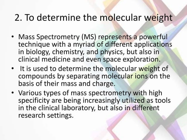 Mass spectrometry and ionization techniques | PPTX | Chemistry | Science
