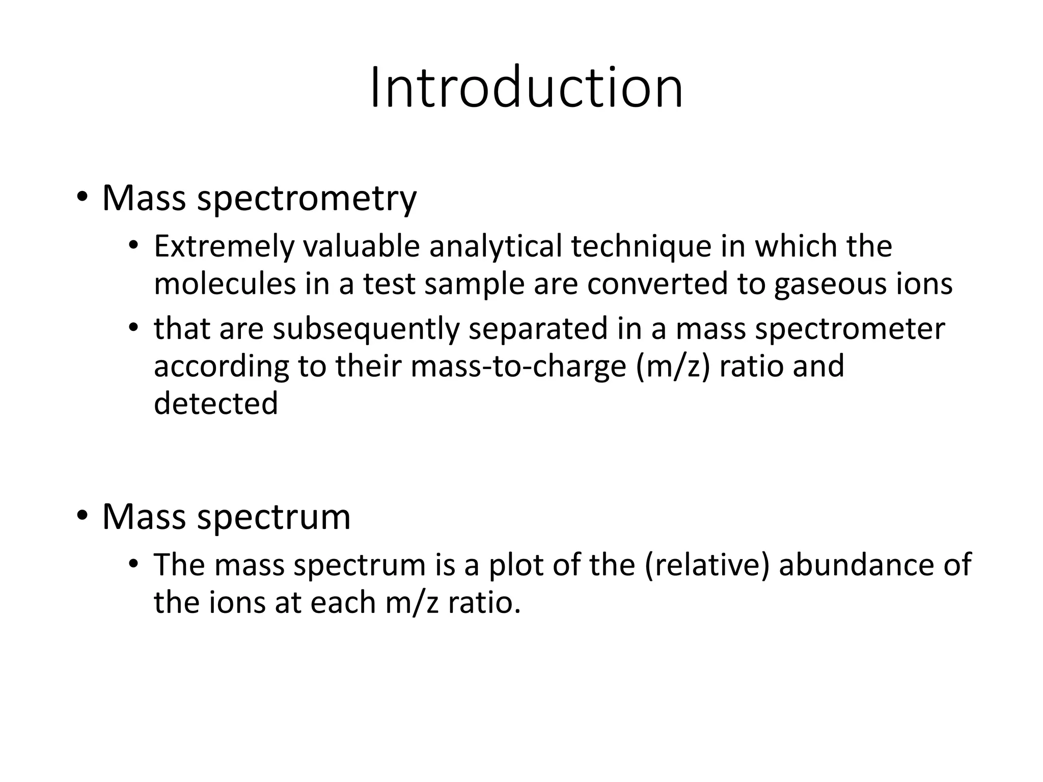 Mass spectrometry | PPTX