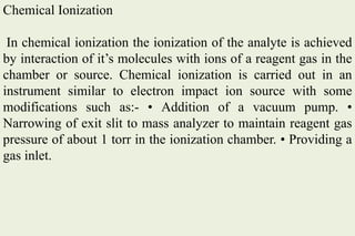 Mass spectrometry | PPTX