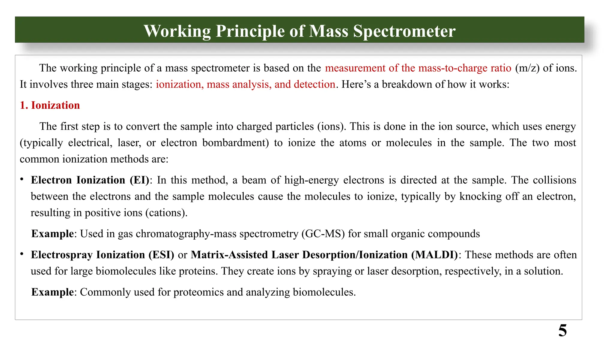 Mass Spectrometry: Working Principle and its types.pptx
