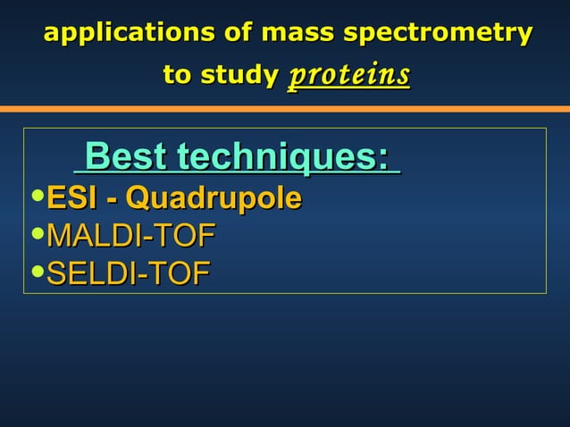 Mass spectrometry basic principles | PPT