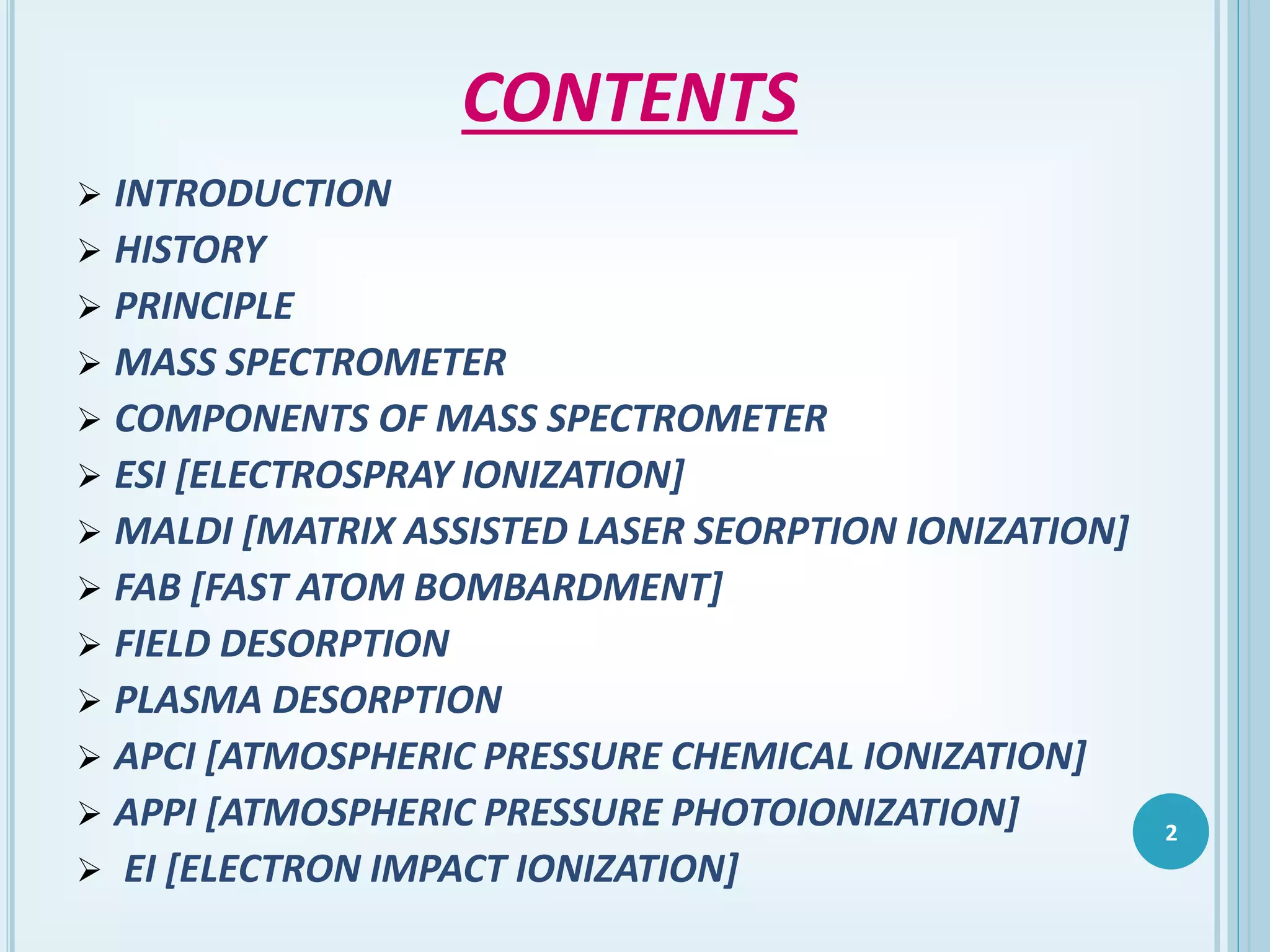 Mass spectrometry | PPTX