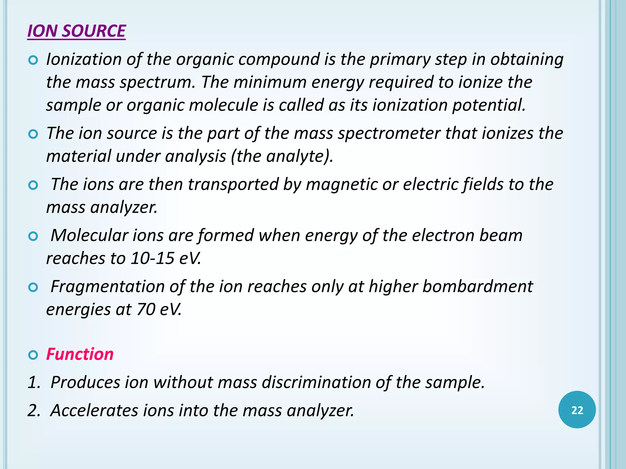 Mass spectrometry | PPTX