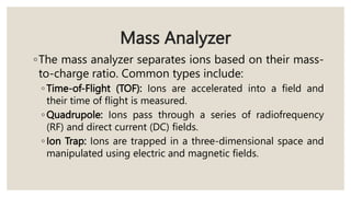 Mass Spectrometry (MS).pptxnpharmaceutıcal analysıs | PPTX