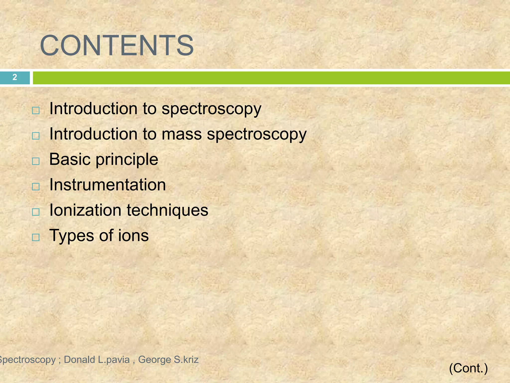 Mass spectroscopy | PPTX