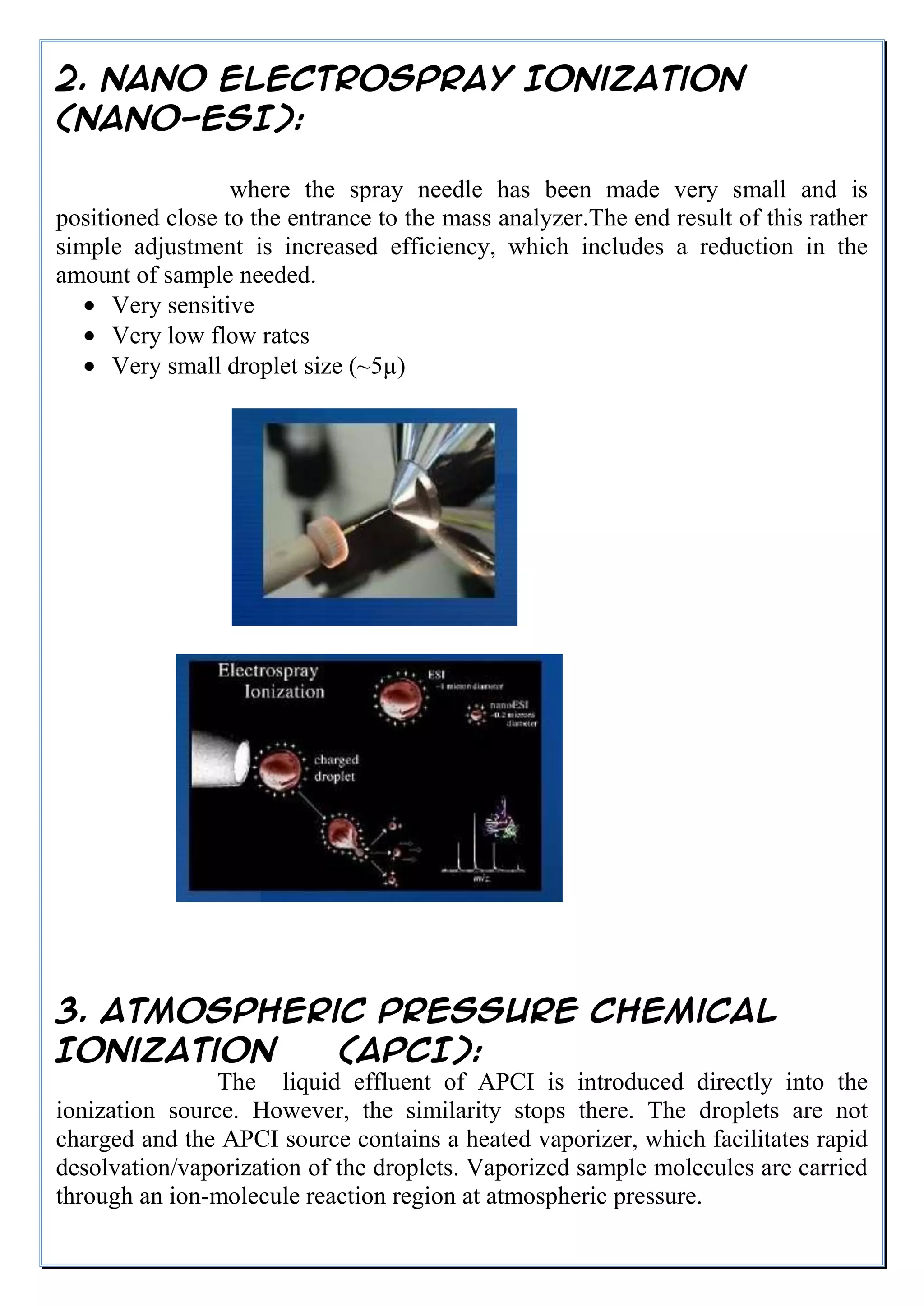 Mass spectroscopy ionization sources by RAJKIRAN REDDY | DOCX
