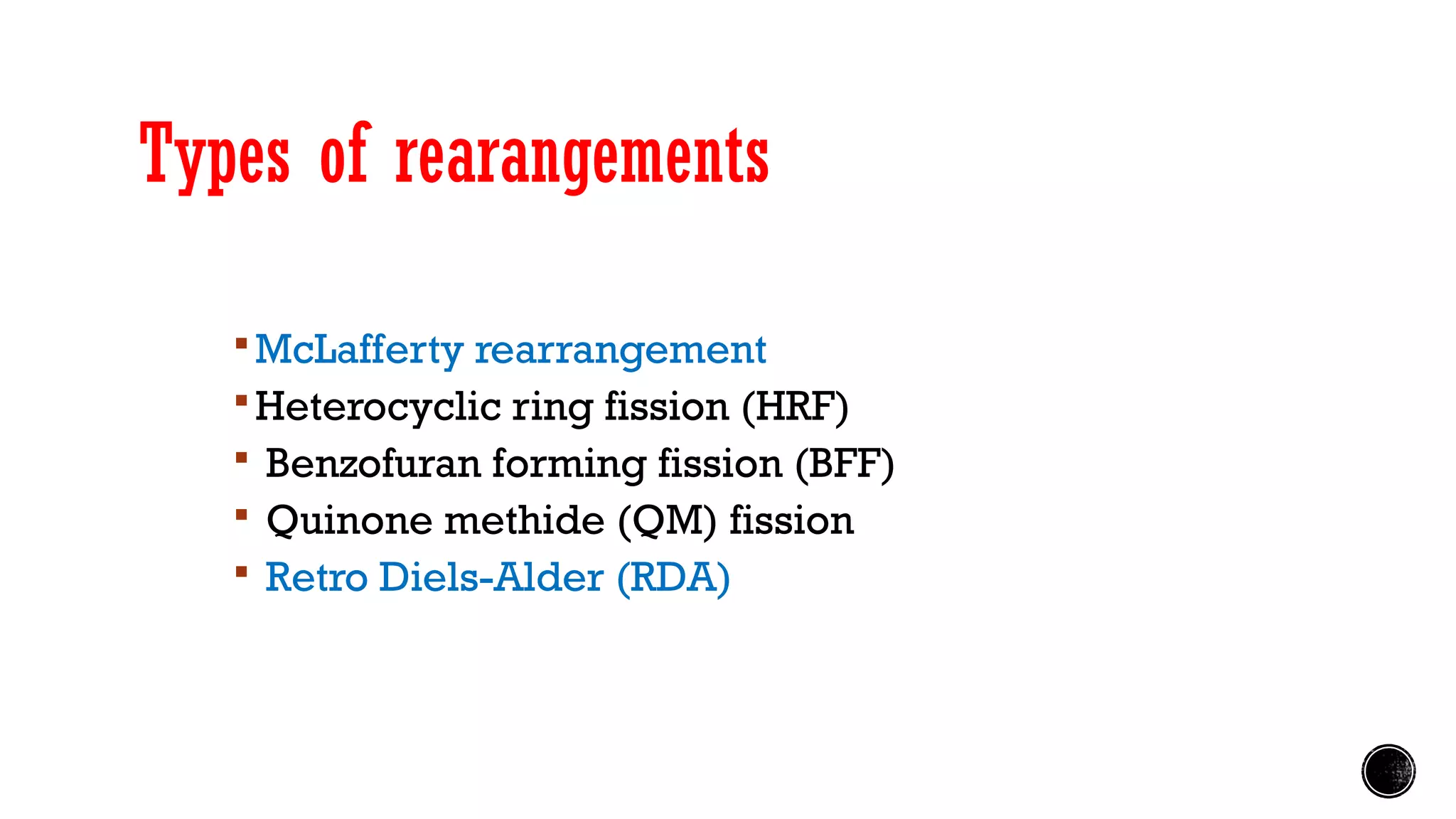 Mass spectroscopy and fragmentation rule | PPT