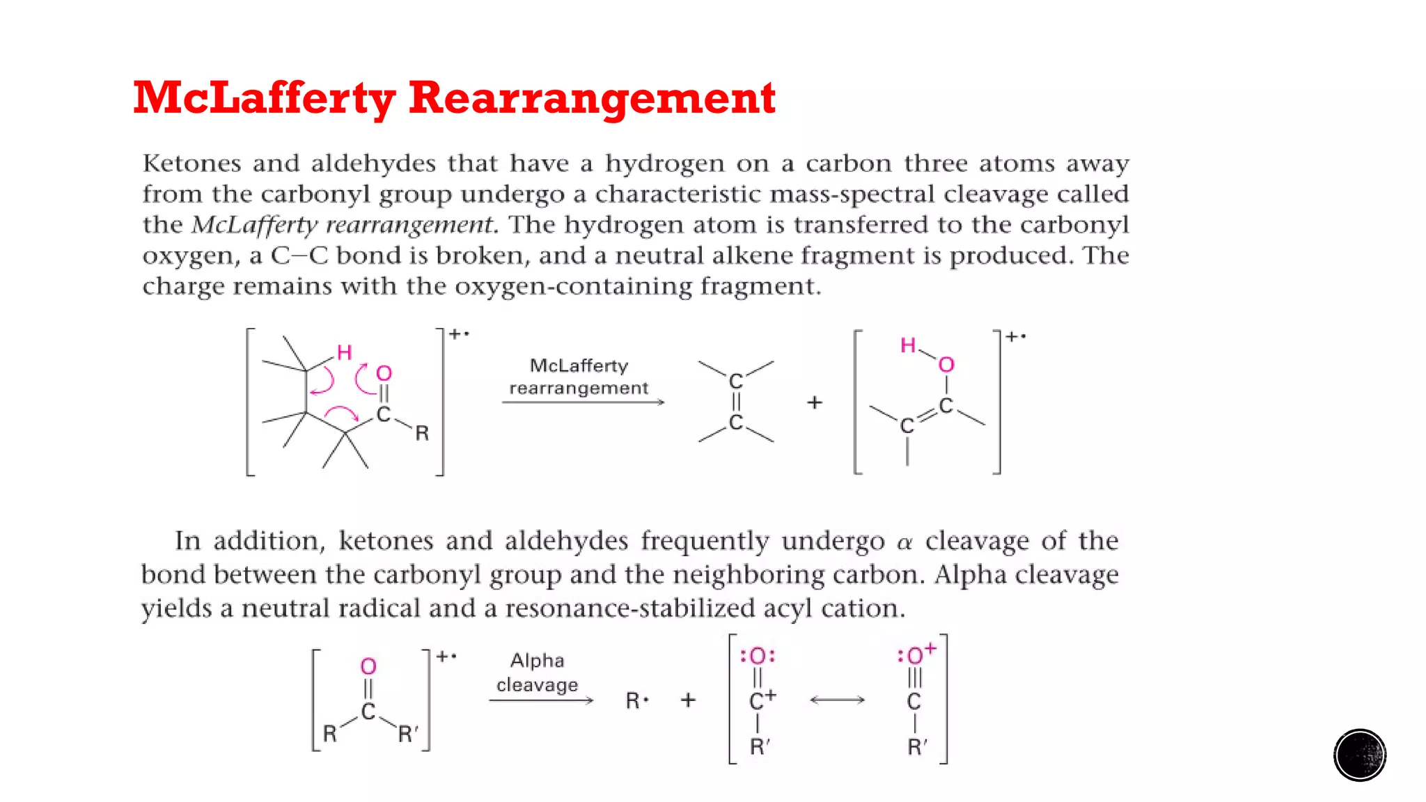 Mass spectroscopy and fragmentation rule | PPT