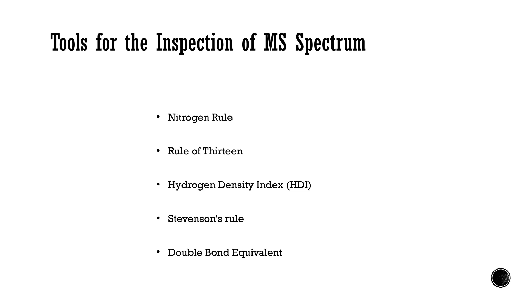 Mass spectroscopy and fragmentation rule | PPT