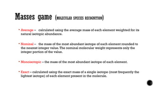 Mass spectroscopy and fragmentation rule | PPT