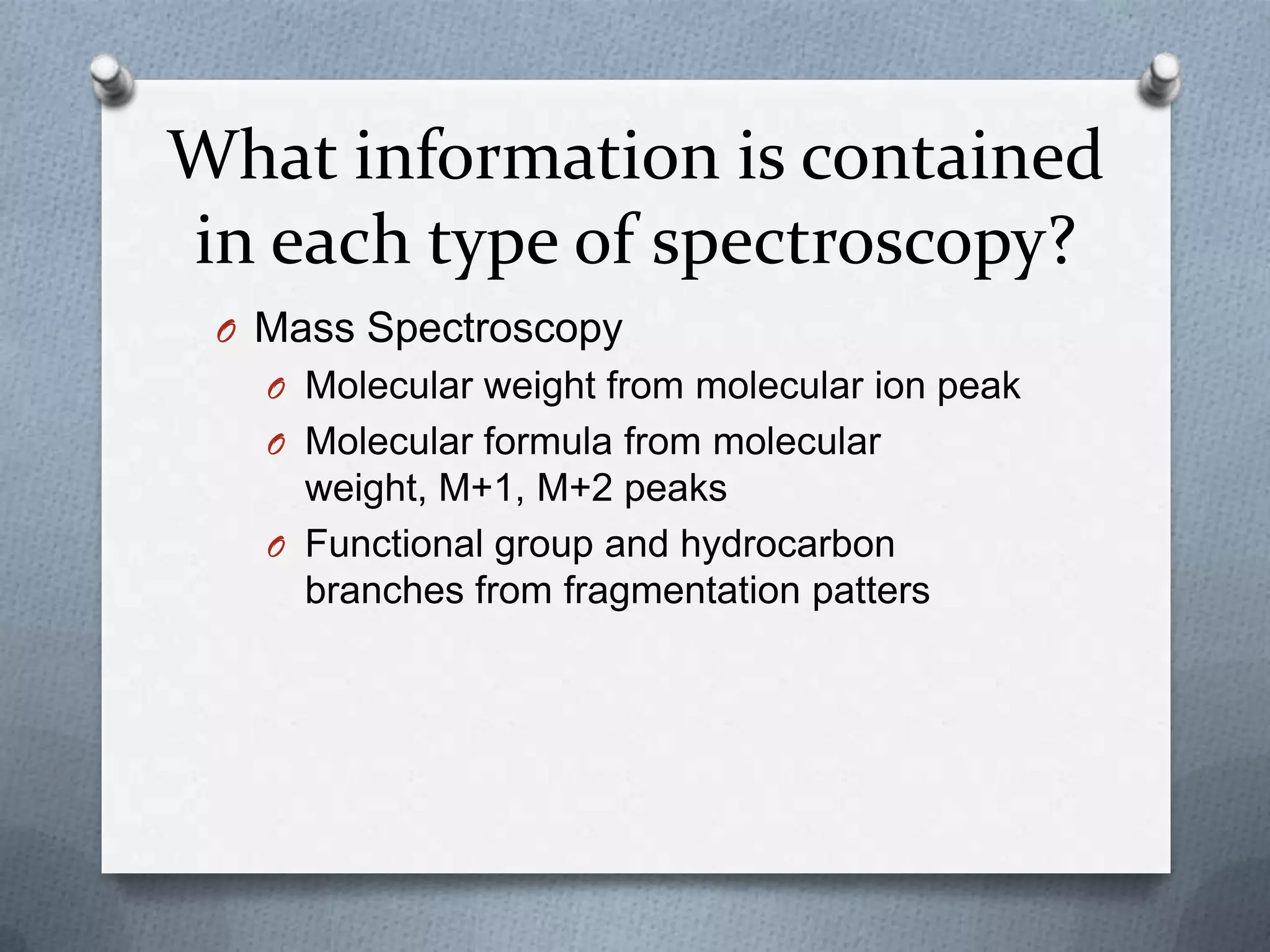 Mass spectroscopy & nmr spectroscopy | PPTX