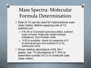 Mass spectroscopy & nmr spectroscopy | PPTX