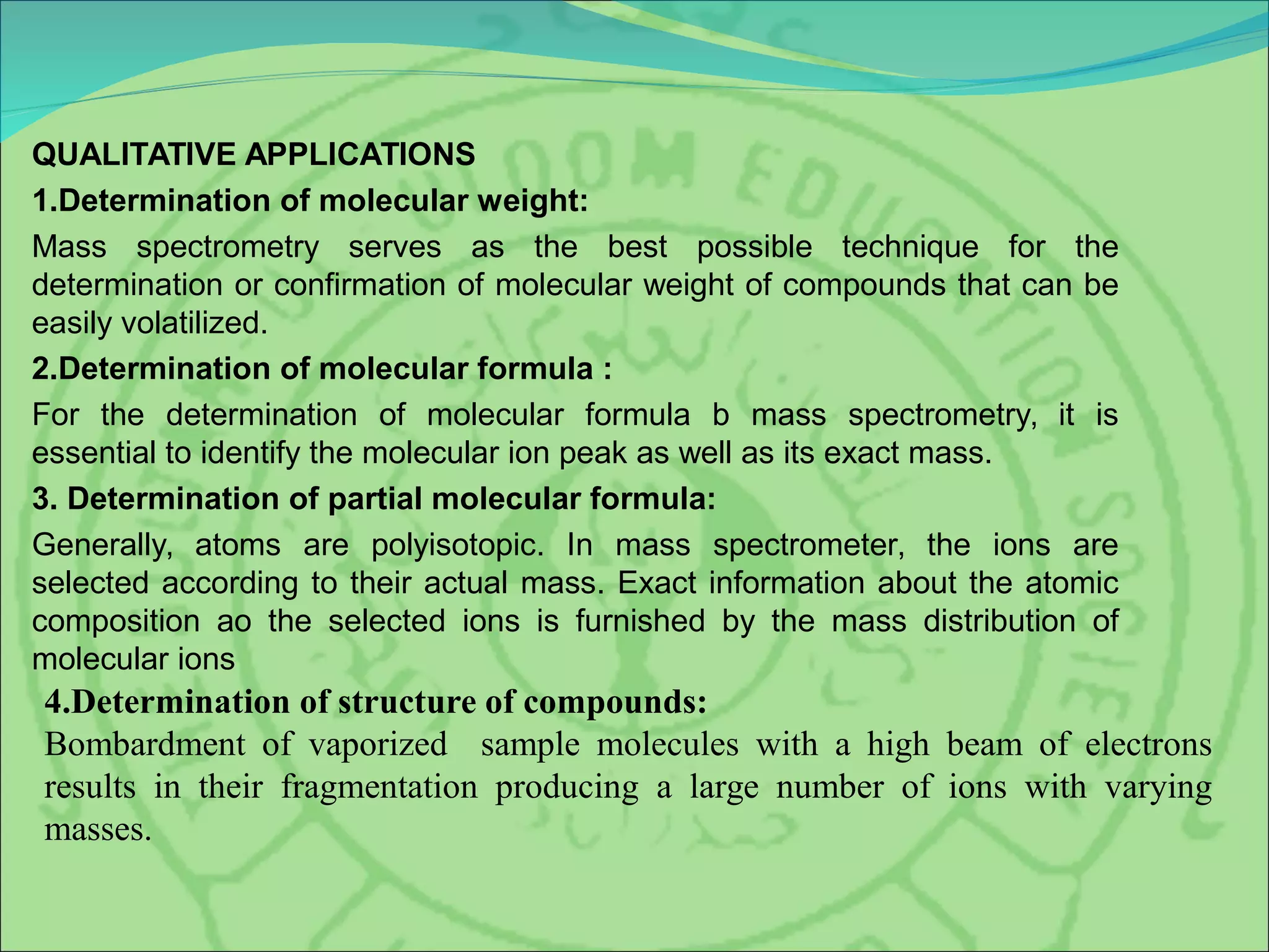 Mass spectroscopy pdf | PDF