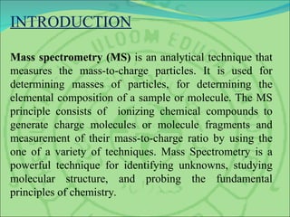 Mass spectroscopy pdf | PDF