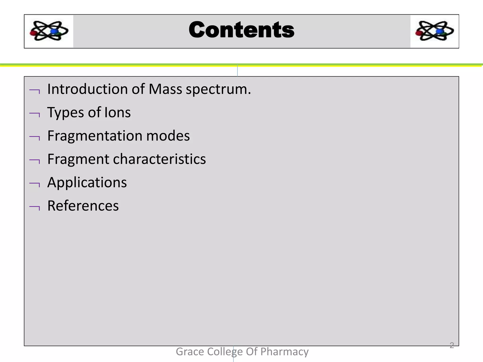 Mass Spectroscopy | PPTX
