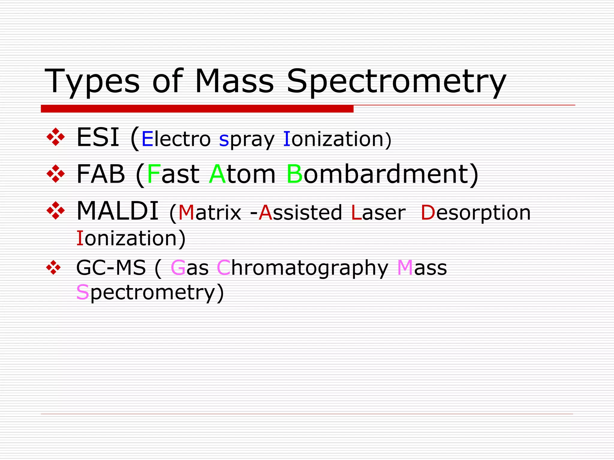 Mass spectrometery | PPT