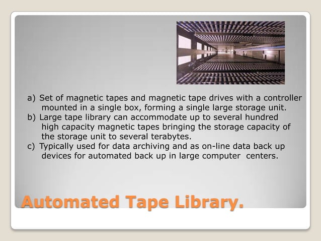 Mass storage device | PPTX | Data Storage and Warehousing | Computing