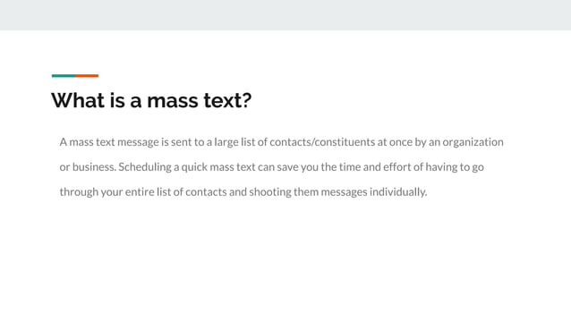 Everything you need to know about Mass Texting | PPT