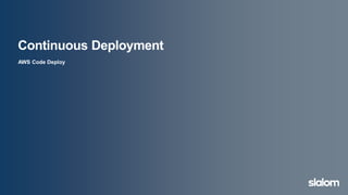 Deploying systems using AWS DevOps tools | PPTX | Cloud Computing | Internet