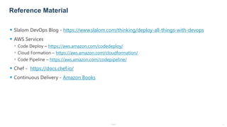 Deploying systems using AWS DevOps tools | PPTX | Cloud Computing | Internet