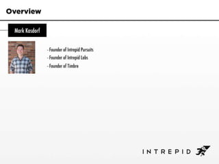 Timbre business model by Mark Kasdorf of Intrepid Pursuits | PPTX