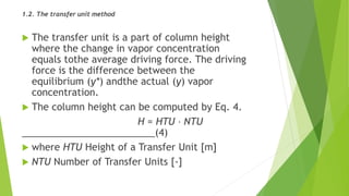 molecular distillation and packed columm distillation | PPT
