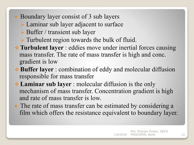 Mass transfer | PPTX | Chemistry | Science