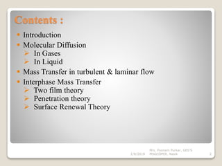 Mass transfer | PPTX