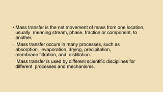 Mass transfer | PPTX