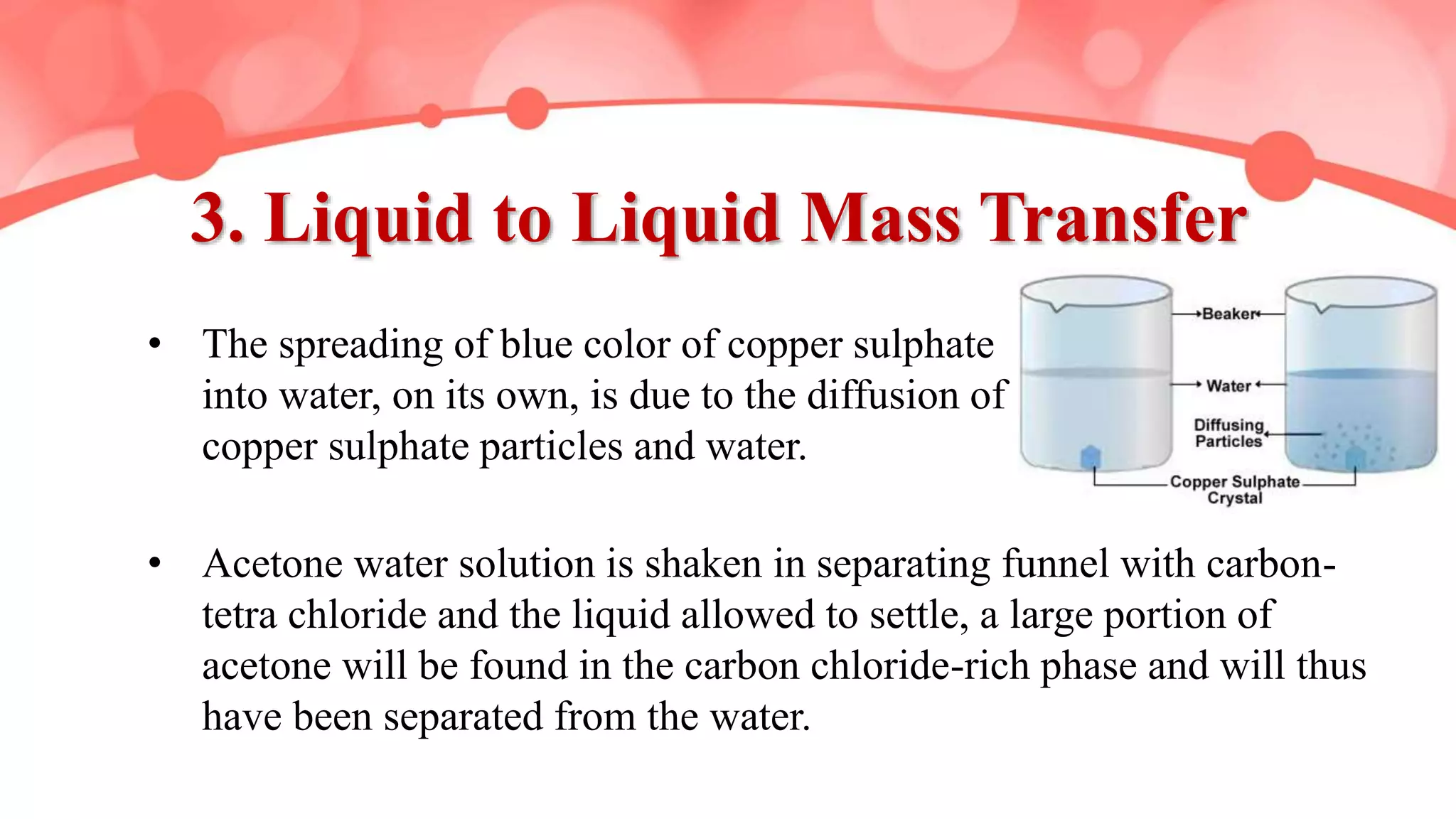 Mass transfer and examples of mass transfer processes | PPTX
