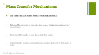 mass transfer applications, applications of | PDF
