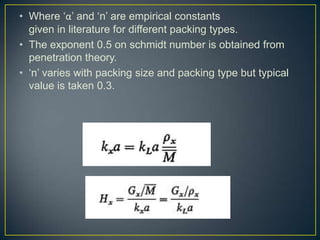 Mass transfer coeeficients | PPTX