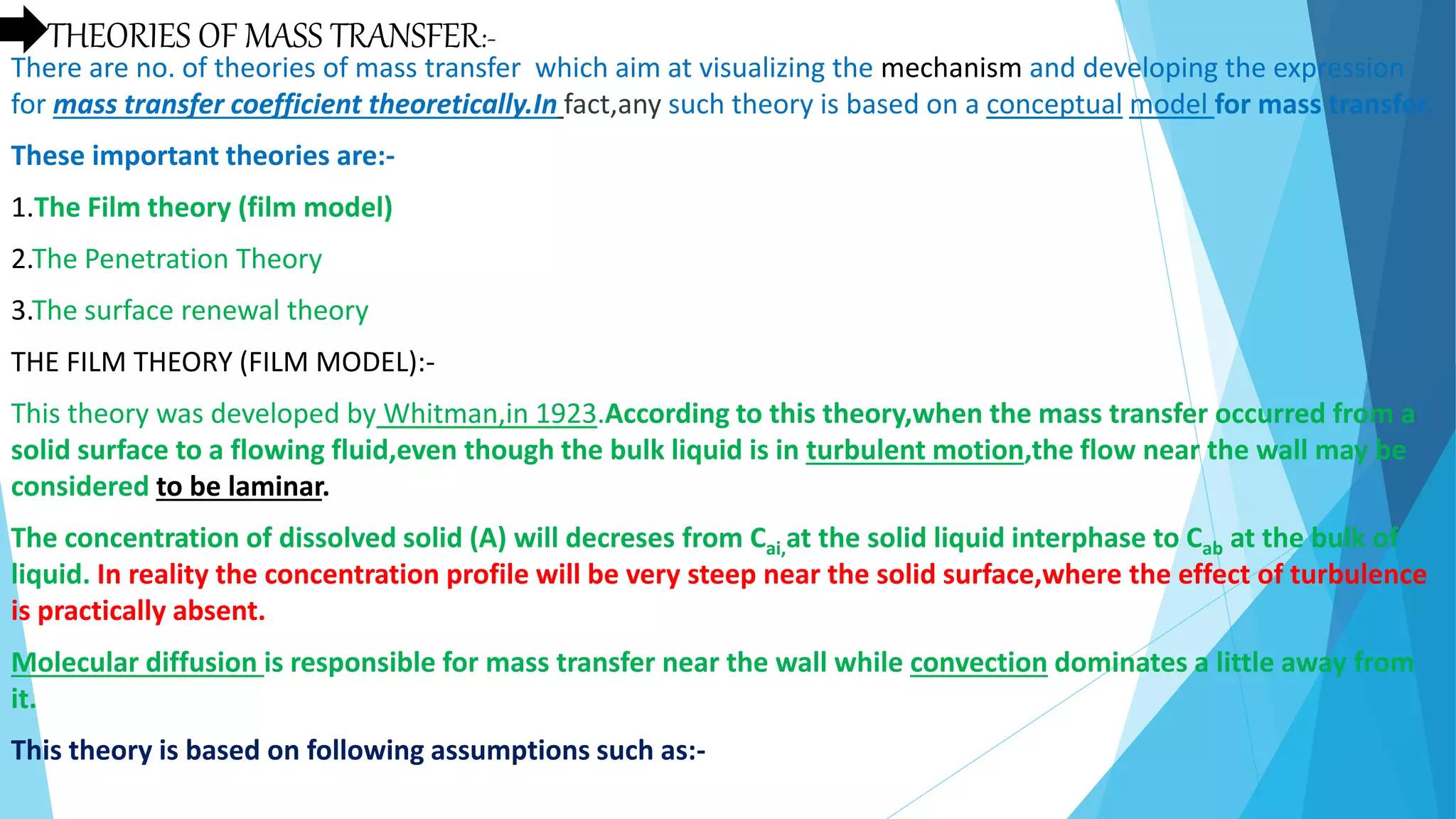 Mass transfer & diffusion hari | PPTX