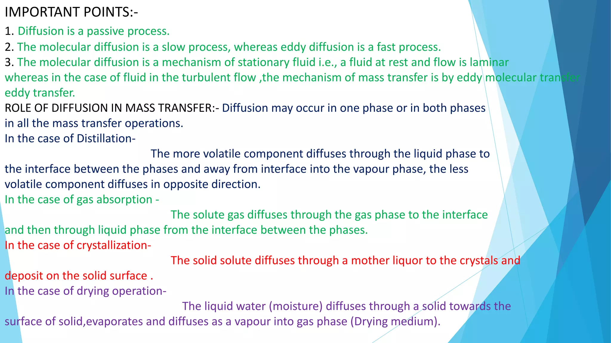 Mass transfer & diffusion hari | PPTX